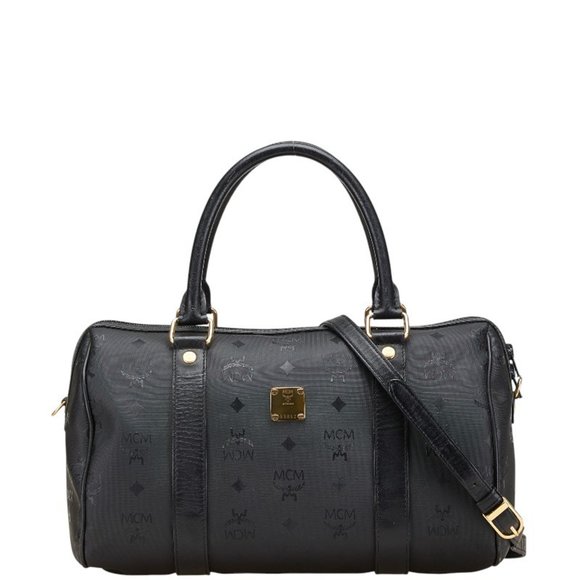 MCM | Bags | Mcm Visetos Monogram Mini Boston Bagshoulder Bag 2way ...